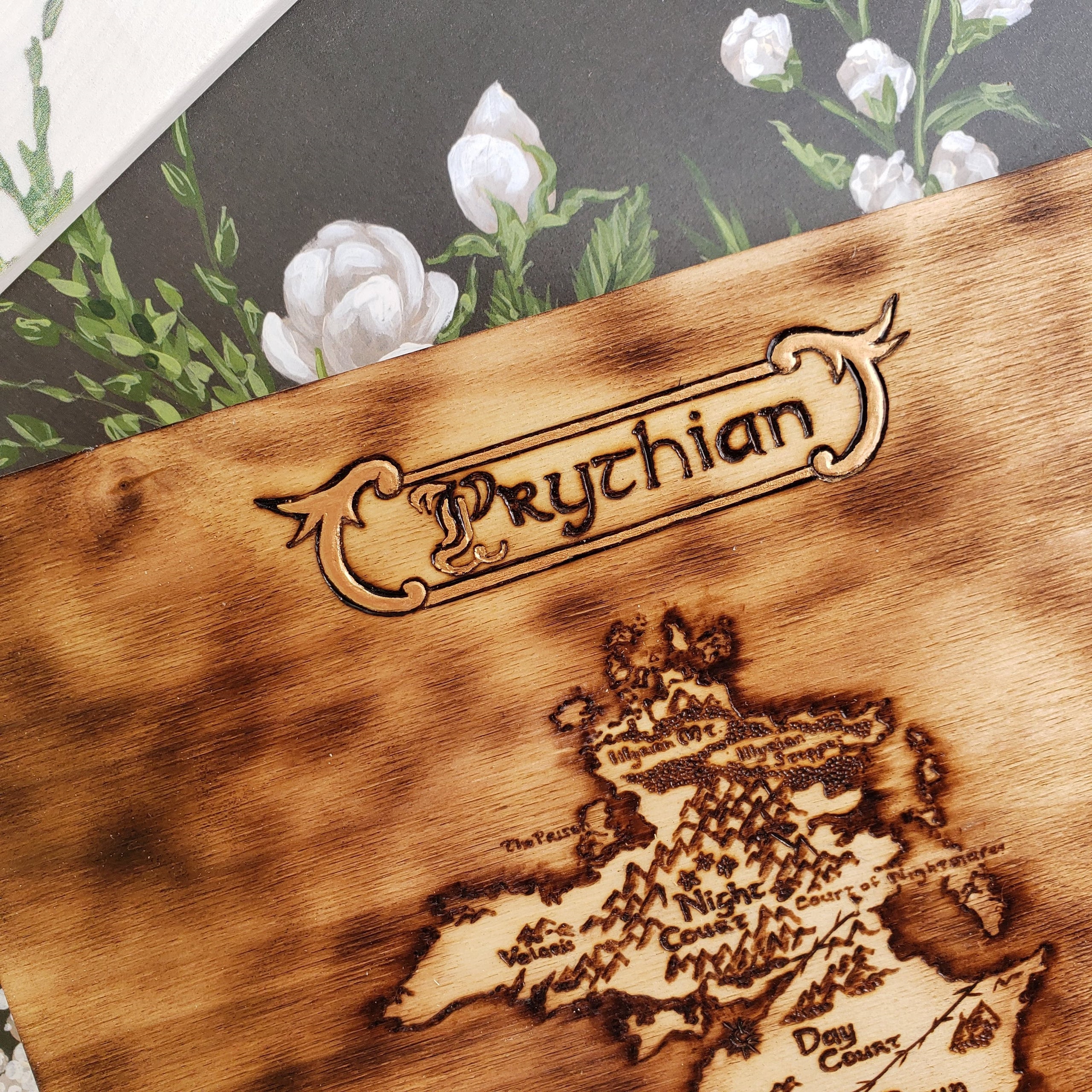 Prythian Map - A Court of Thorns and Roses | Blue Schu Burning- Shop